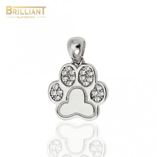 Strieborný prívesok Ag925 labka psa | Najkrajsiesperky.sk